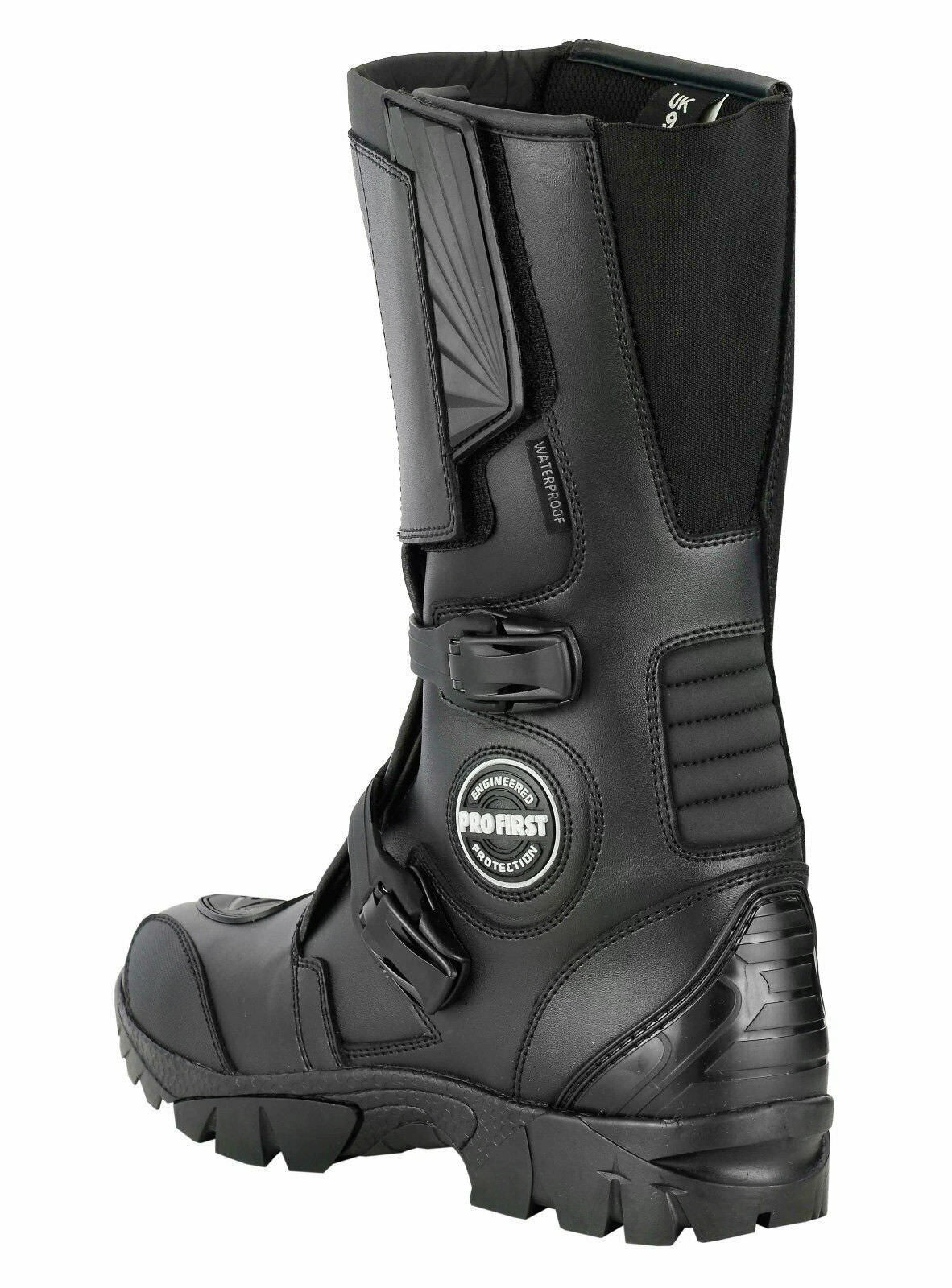 Profirst Neo Gilde Motorbike Men Touring Boots Black – Whizzmoto